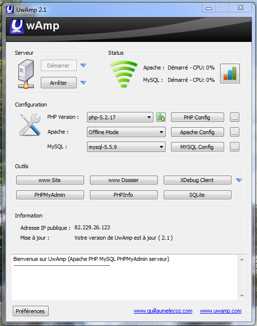 UWamp une alternative simple et efficace pour wamp – IdleBlog