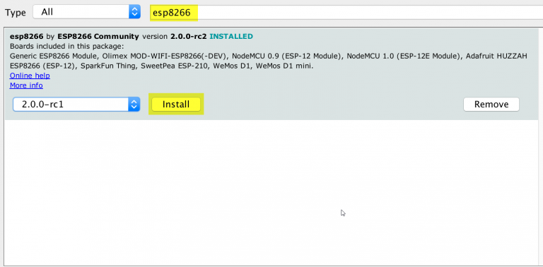 Programmer un ESP8266 avec arduino IDE editor – IdleBlog